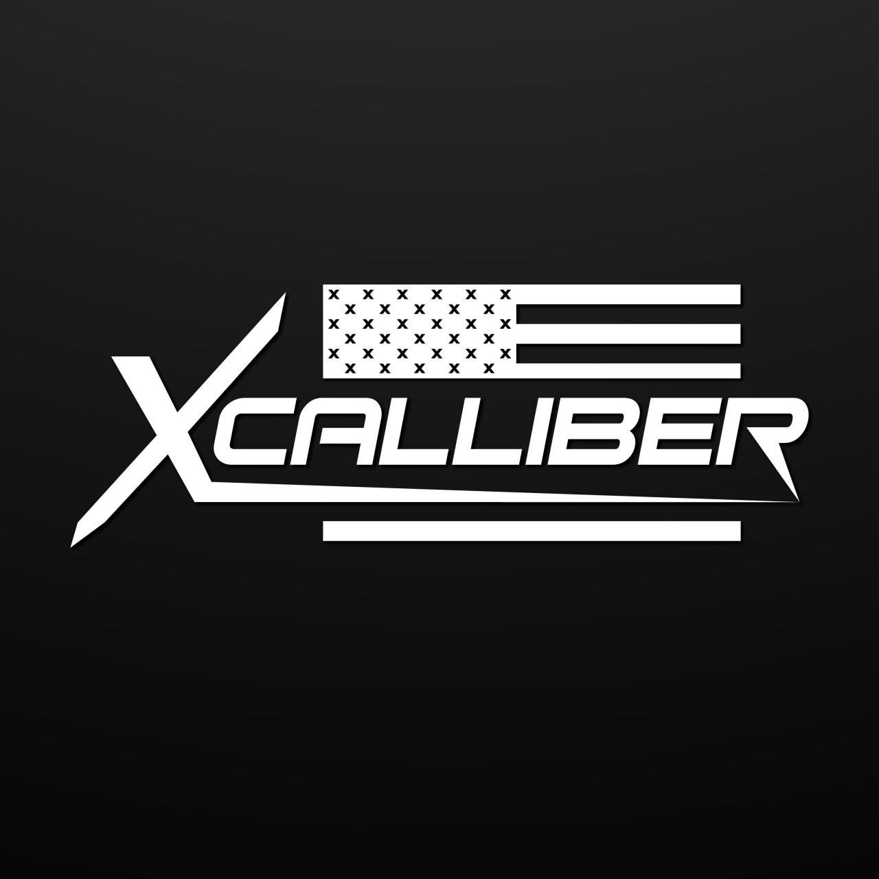 DECAL-XCALLIBERFLAG-18X6.5WHITE | Xcalliber