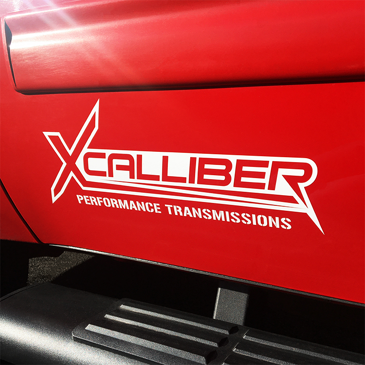 DECAL-XCALLIBER-14.5X5WHITE | Xcalliber